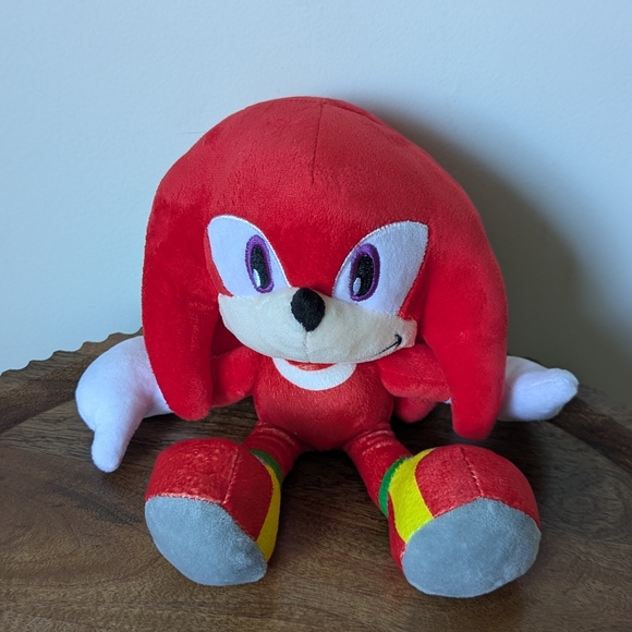 Sega | Toys | Sonic The Hedgehog Knuckles Plush Retro Sega Used ...